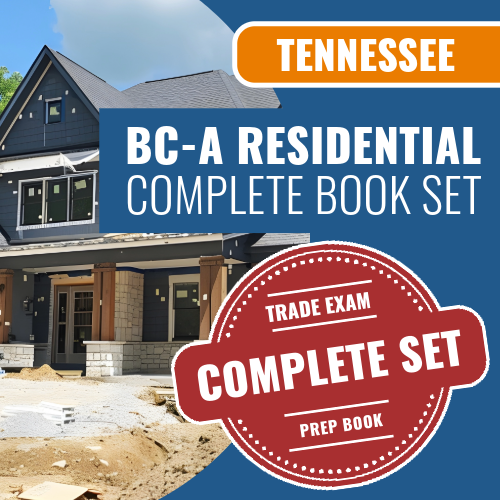 Tennessee BC-A Residential Contractor Exam Complete Book Package
