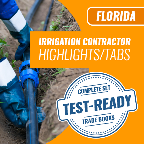 Florida Irrigation Contractor Exam Complete Book Set - Trade Books - H