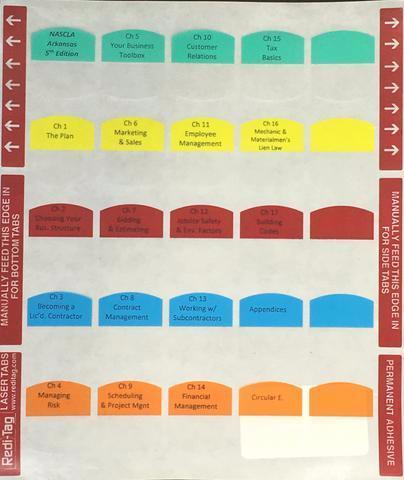 Tabs - Pre-printed – 1 Exam Prep