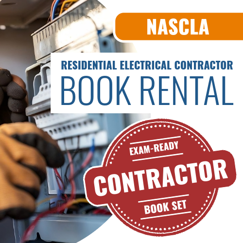 NASCLA Residential Electrical Contractor Book Rental – 1 Exam Prep
