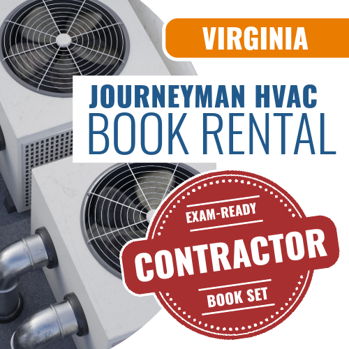 Virginia Journeyman HVAC - Book Rental Package – 1 Exam Prep