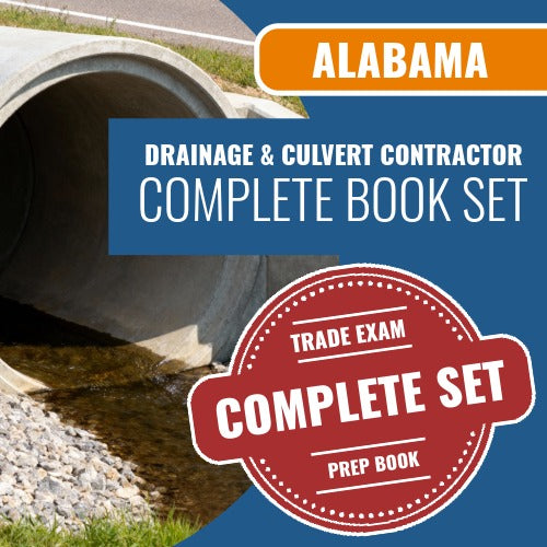 Alabama Drainage and Culvert Contractor Book Package – 1 Exam Prep