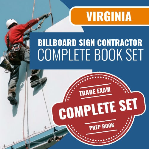 Virginia Billboard Sign Contractor Book Package – 1 Exam Prep