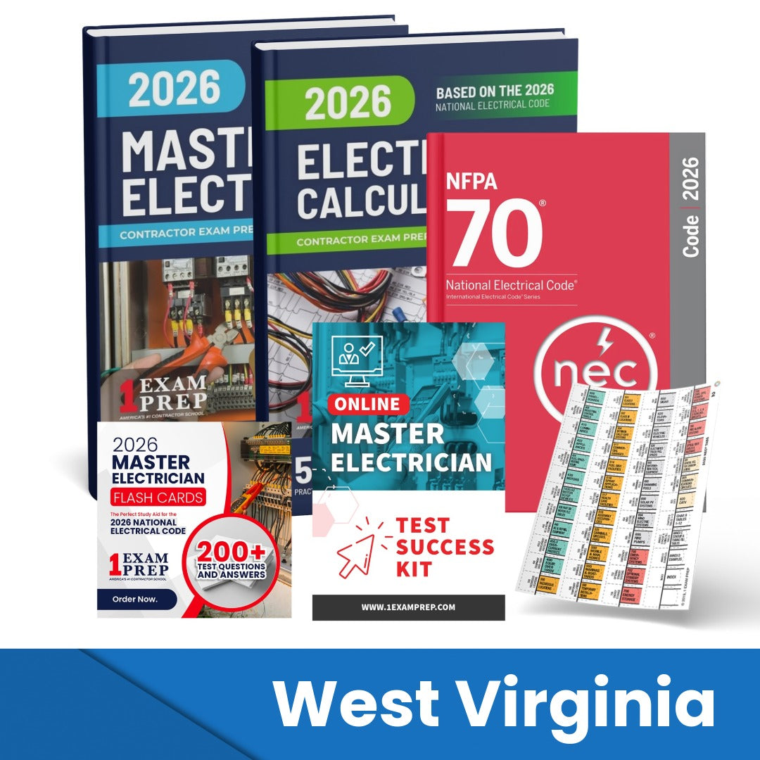 2026 West Virginia Master Electrician + Electrician Calculations Study ...