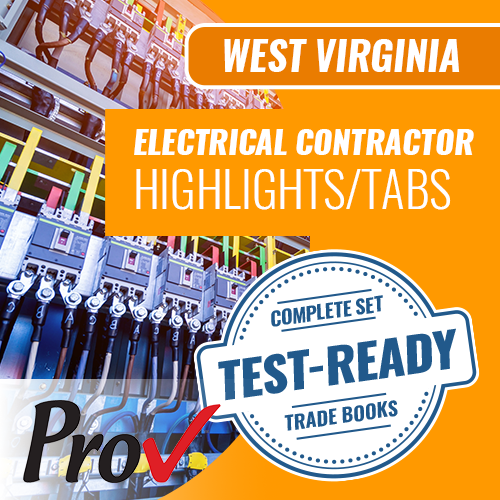 West Virginia Electrical Contractor Book Package - Highlighted and Tab