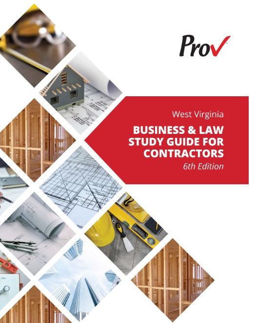 WV Business & Law Study Guide, 6th Ed.- Highlighted & Tabbed