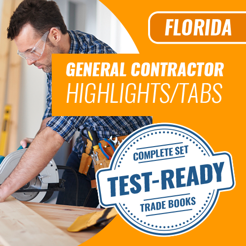 Florida General Contractor Exam Complete Book Set - Highlighted & Tabb ...